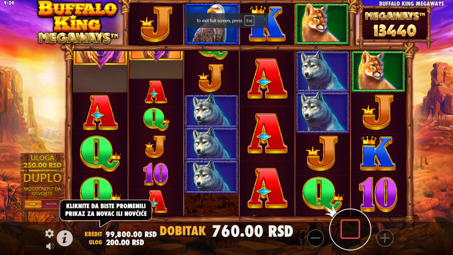 Buffalo King Megaways - Slot Vockice Buffalo King Megaways