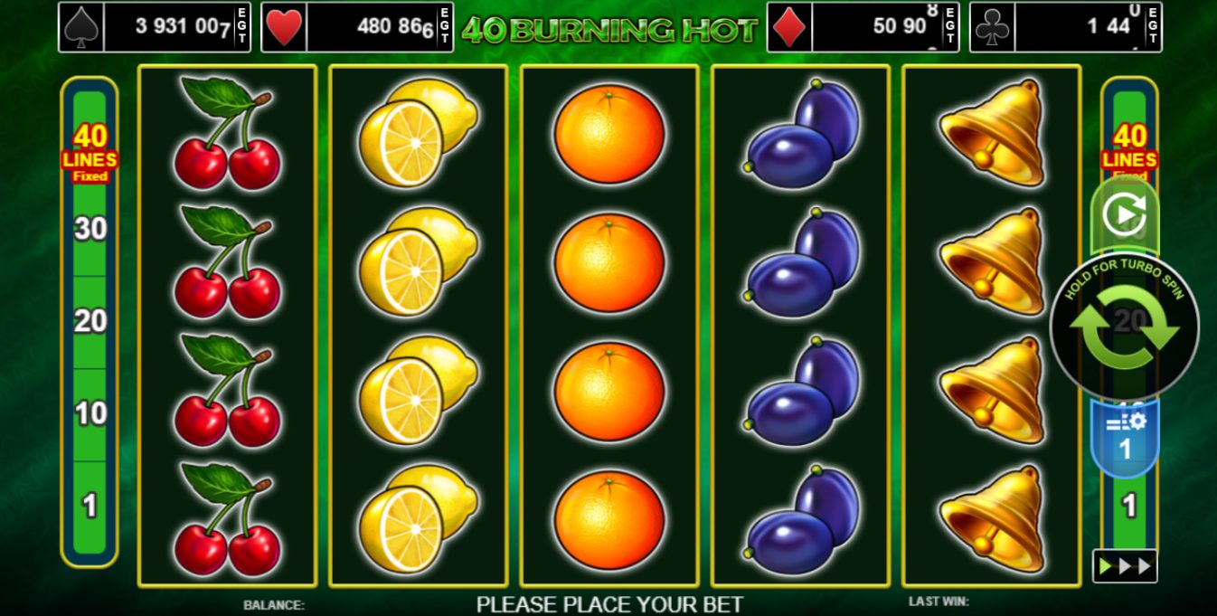 40 Burning Hot - Slot Vockice 40 Burning Hot